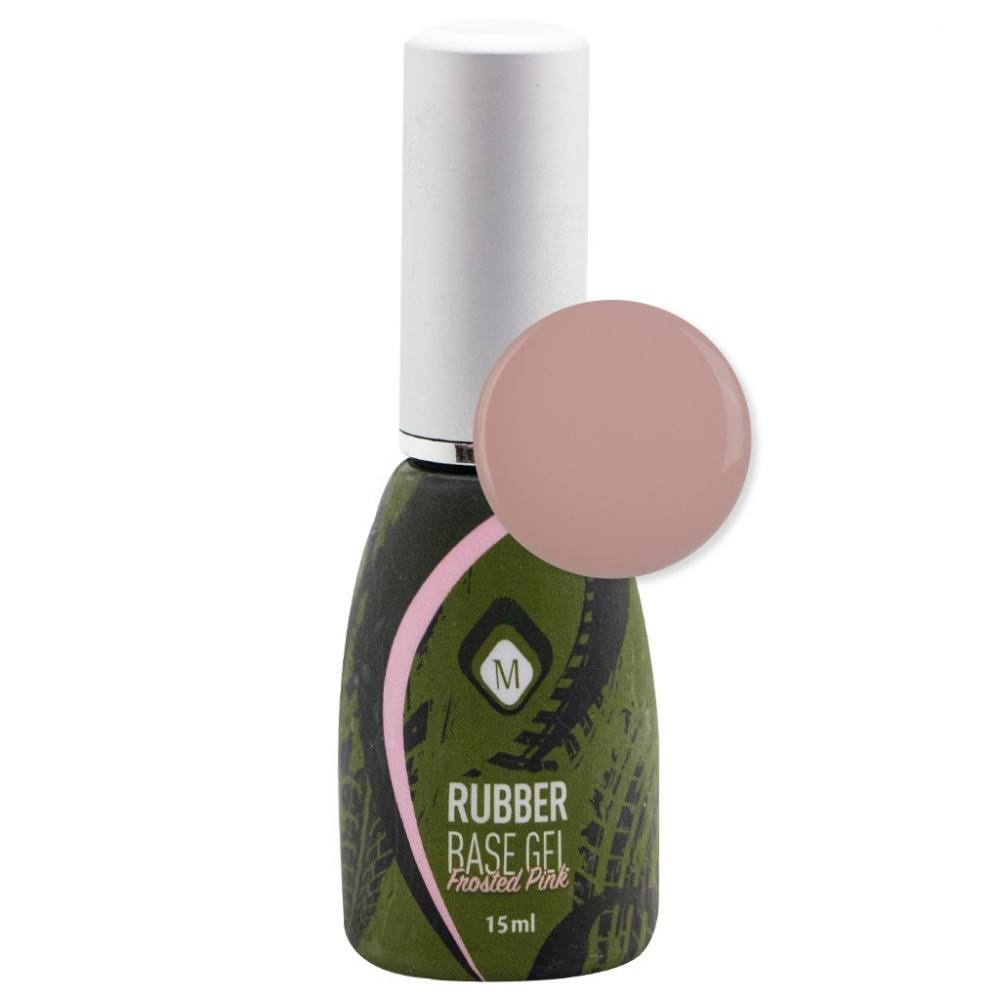 RUBBER BASE GEL FROSTED PINK by Magnetic, 15 ml (Kаучукова основа)